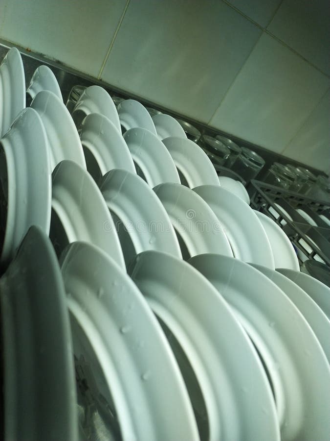 Lined plates stock photo. Image of dishes, plates, water - 210979476