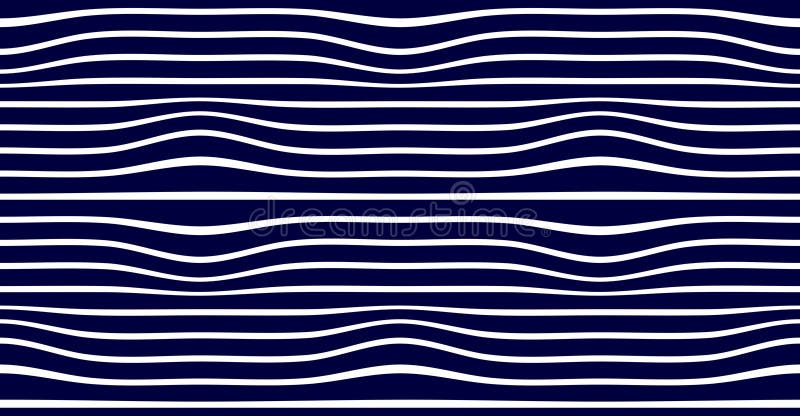 Lined Seamless Minimalistic Pattern with Optical Illusion, Op Art ...