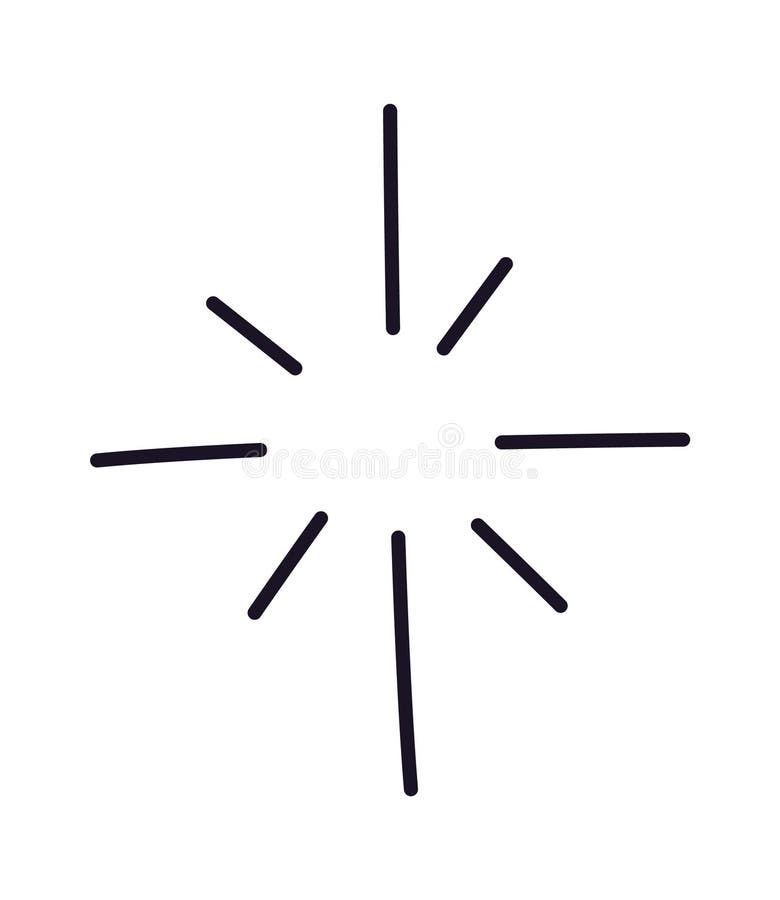 Star Lined Doodle stock illustration. Illustration of design - 282292512