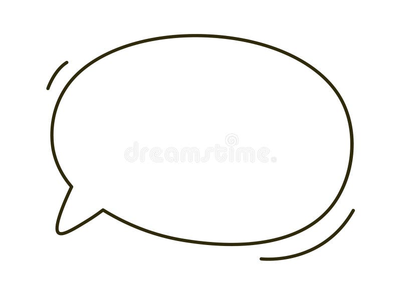 Lined Speech Bubble stock vector. Illustration of dialog - 275523149