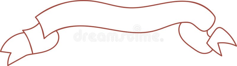 Lined Title Ribbon stock vector. Illustration of white - 359015036