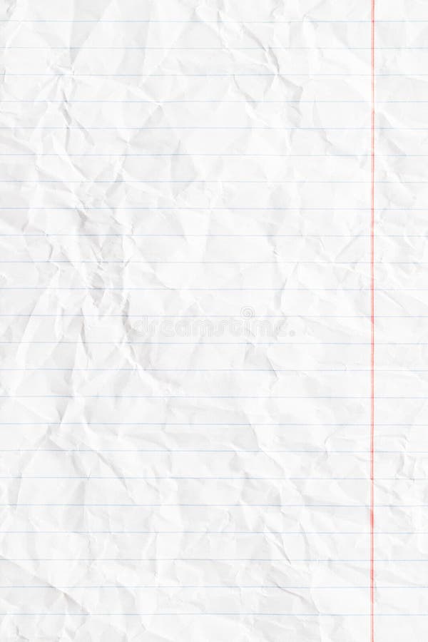 Paper Scrap Sheet from a Notebook, Lined White Page As a Background ...