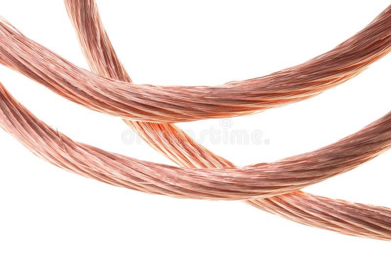 Linee del cavo di rame immagine stock. Immagine di flusso - 37504839