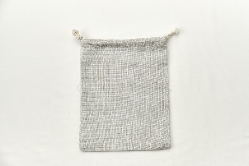 Linen Bag with Drawstring, Small Eco Sack Made from Natural Cotton ...