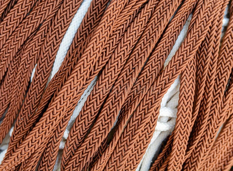 Linen brown rope texture. stock photo. Image of plane - 75263294