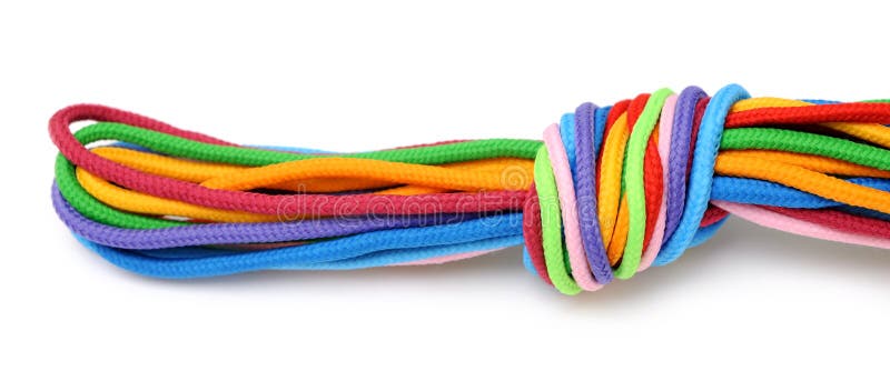 Multicolor linen rope stock photo. Image of hemp, skein - 30186656