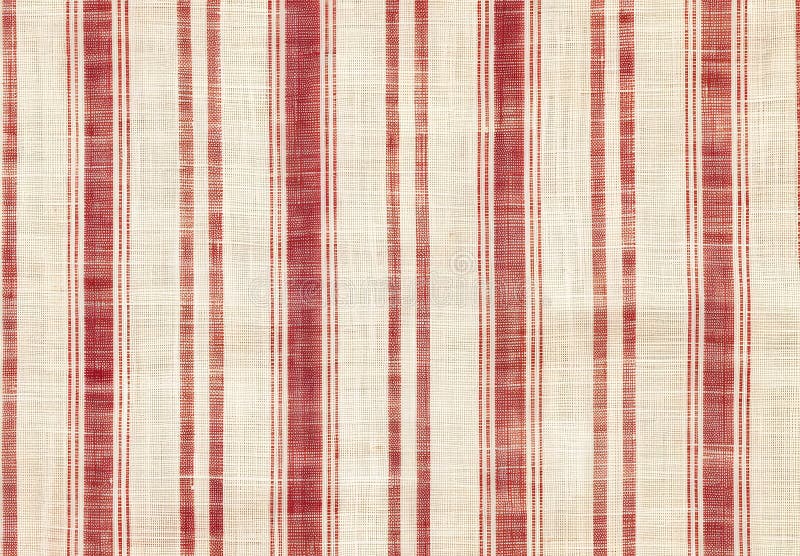 Beige Linen Fabric with Red Stripes - Rustic Textile Texture Stock ...