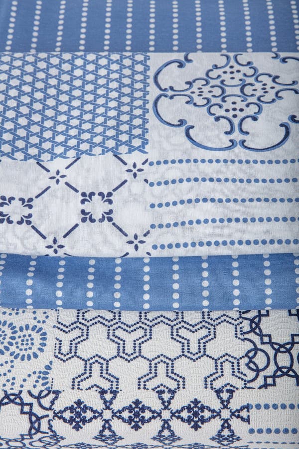 Linens Set. Bedding Set Isolated on White. Set with Stacks of Clean Bed ...