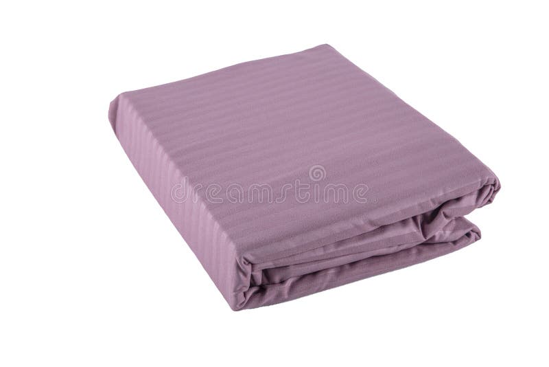 Linens Set. Bedding Set Isolated on White. Set with Stacks of Clean Bed ...