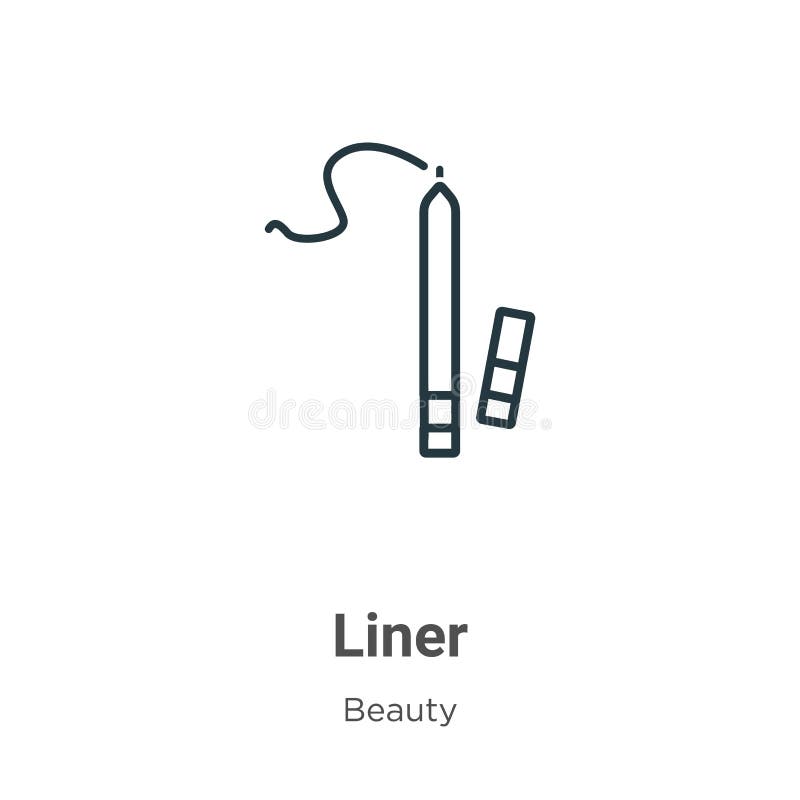 Liner Outline Icon. Elements of Beauty and Cosmetics Illustration Icon ...