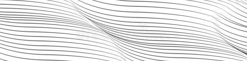 Lines Abstract Background Black and White Wavy Pattern. Abstract ...