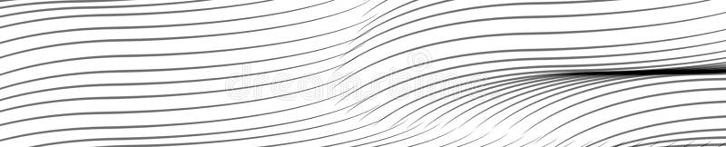 Lines Abstract Background Black and White Wavy Pattern. Abstract ...