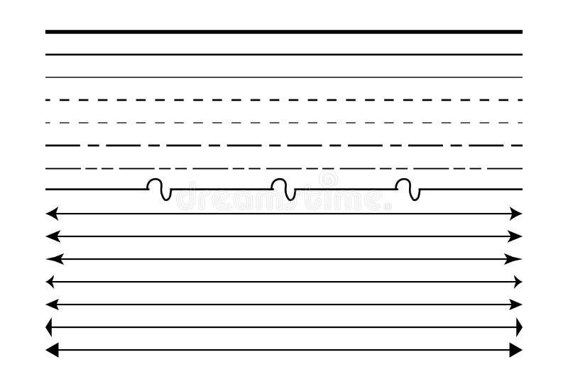 Lines and Arrows Indicate the Dimension of the Drawing Stock Vector ... Lines and Arrows Indicate the Dimension of the Drawing Stock Vector ...