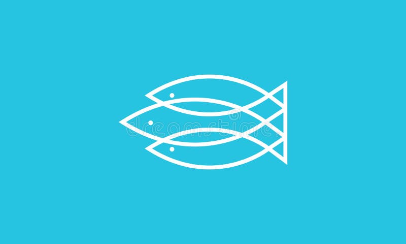 Lines Art Three Fish Logo Symbol Vector Icon Illustration Graphic ...