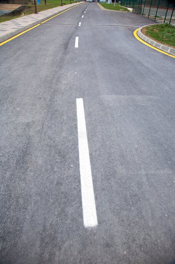 Lines on asphalt stock photo. Image of asturias, rural - 12239922