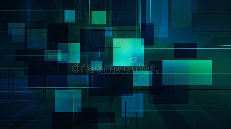 Lines, Blue Abstract Background, Squares, Rectangles, Virtual Ne Stock ...