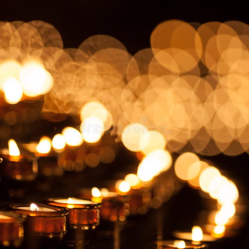 Row of candles stock photo. Image of heat, flame, mourning - 35383378