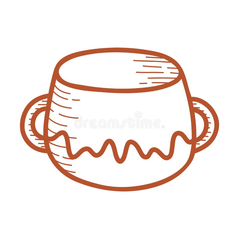 Tureen Doodle Vector Clipart. Kitchen Sketch Illustration Stock Vector ...