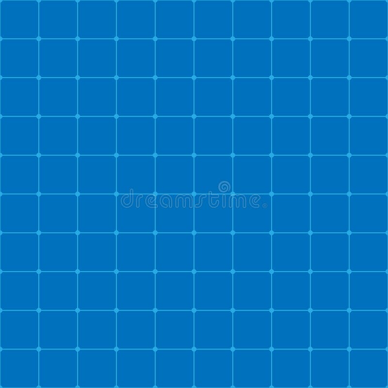 Lines and Circles on a Blue Background. Architectural Technical Grid ...