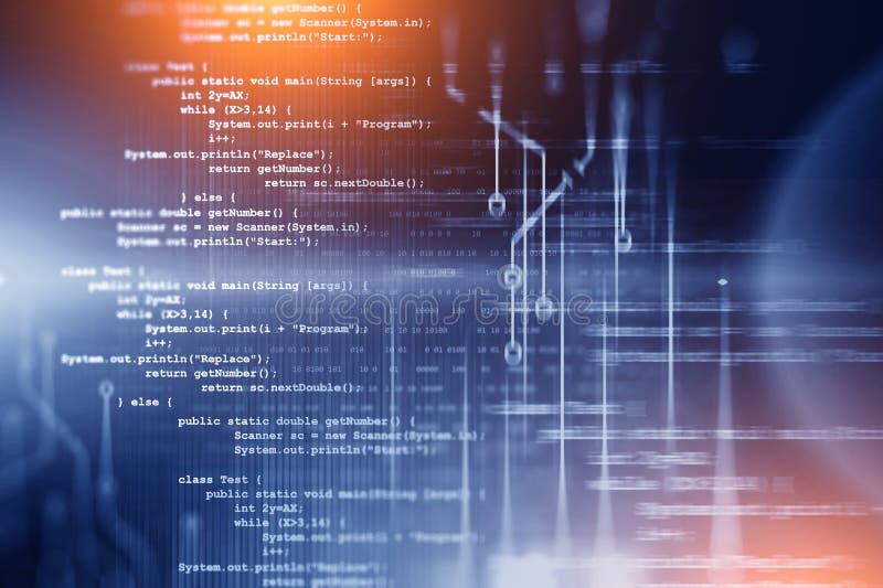 Blue circuit background stock illustration. Illustration of detail ...