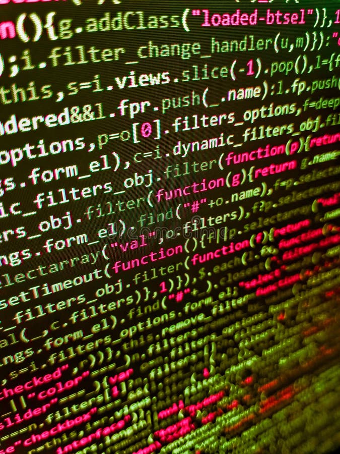 Photo Of Computer Digital Background Programmer Working On Computer Screen Programmer