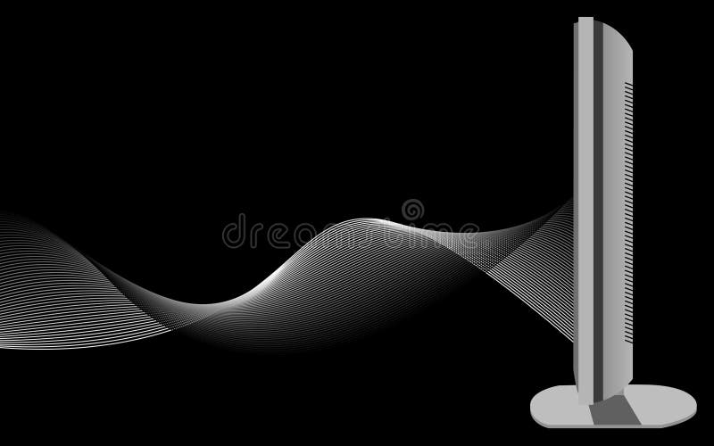 Lines coming from tv stock vector. Illustration of screen - 7217412