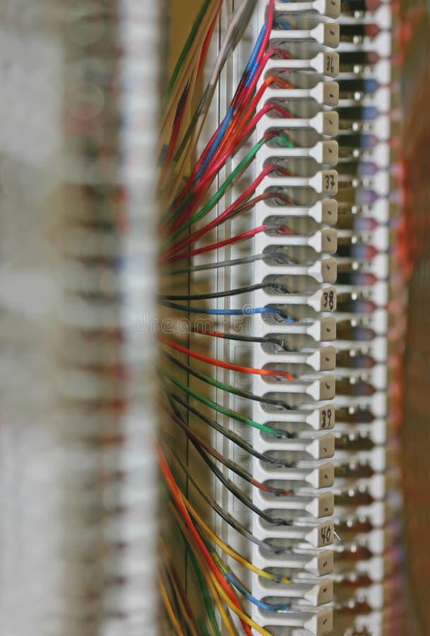 Telephone Wiring stock photo. Image of center, wiring - 14101714