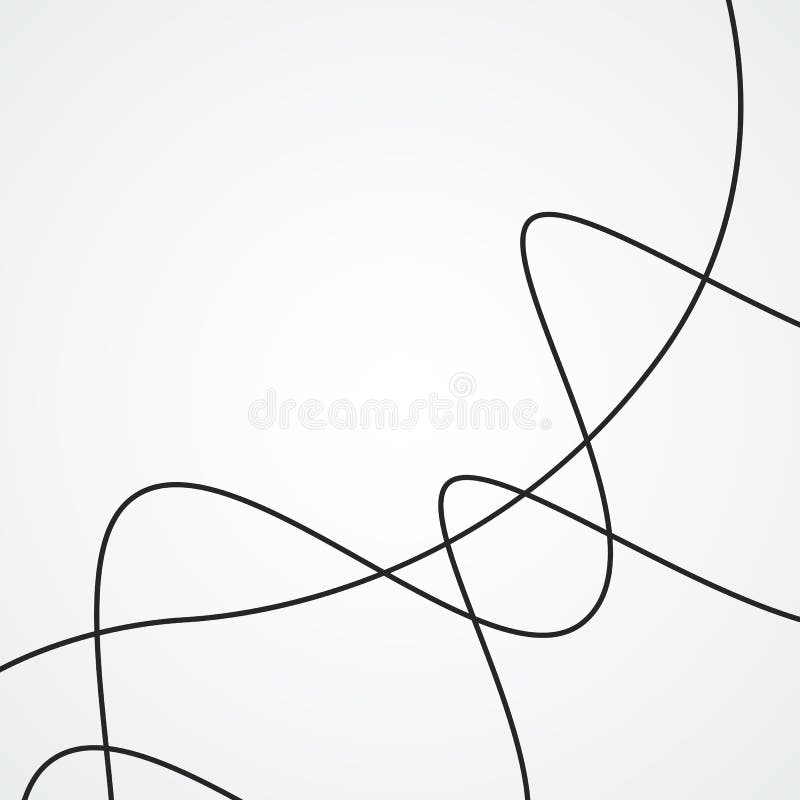 Lines Connect on White Background. Vector Illustration Stock ...