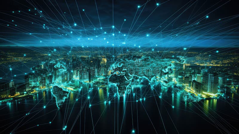 Lines connected map stock image. Image of touchscreen - 375847671