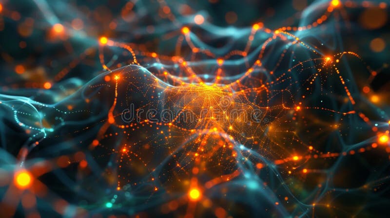 A of Lines Converge at a Central Point Forming a Complex and Convoluted ...