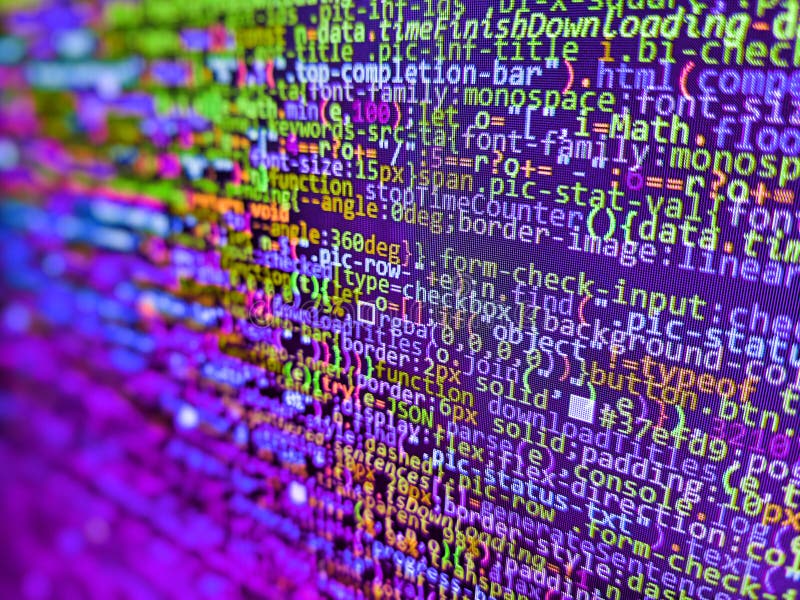 Lines Of Css Code Visible Website Development Software Programming Work Time Php Language And