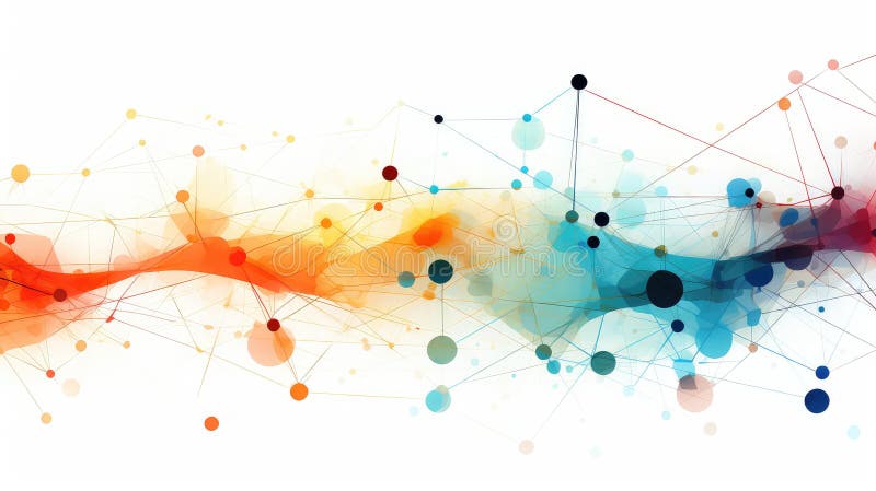 Lines data graph abstract stock illustration. Illustration of system - 372952605