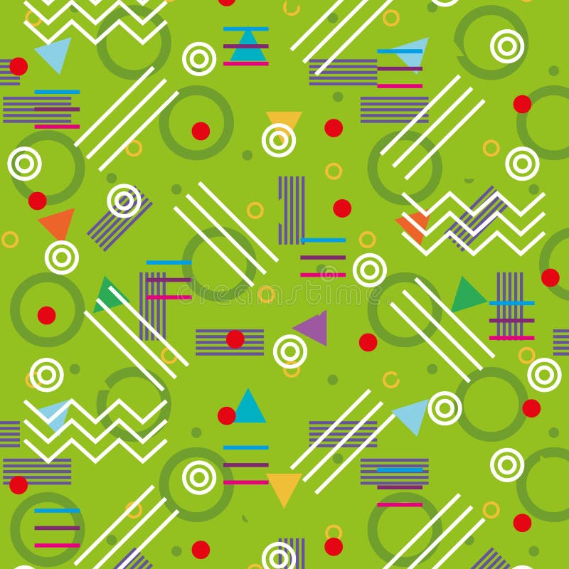 Lines Figures and Colors Young Pattern Background Stock Vector ...