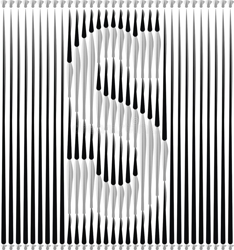 Lines Forming Letter Logo Design - Letter S Stock Vector - Illustration ...