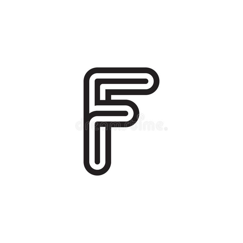Letter F Icon Letter F Symbol Flat Stock Illustrations – 2,603 Letter F ...