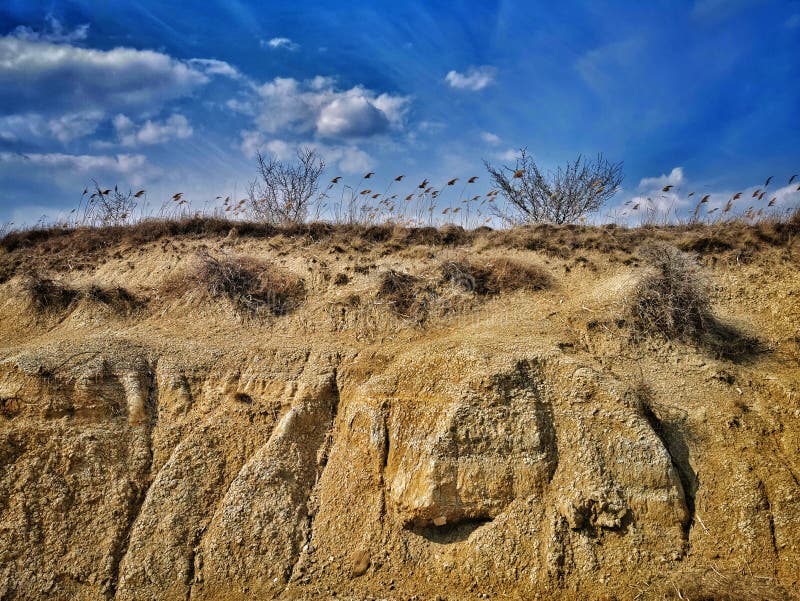Lines on land stock photo. Image of field, plateau, rock - 183329884