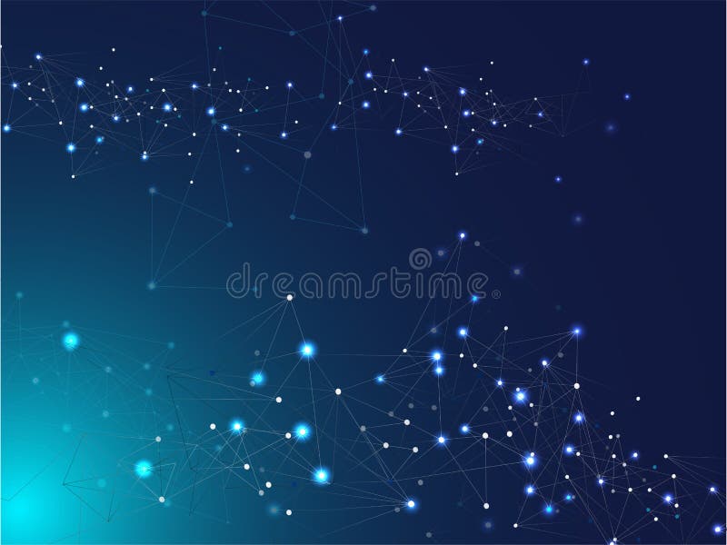 Galaxy Net Futuristic Design, Universe Star Sky. Stock Vector ...