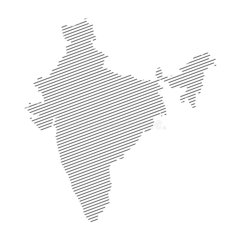 Political Map of India Isolated on White Background Stock Vector ... Political Map of India Isolated on White Background Stock Vector ...