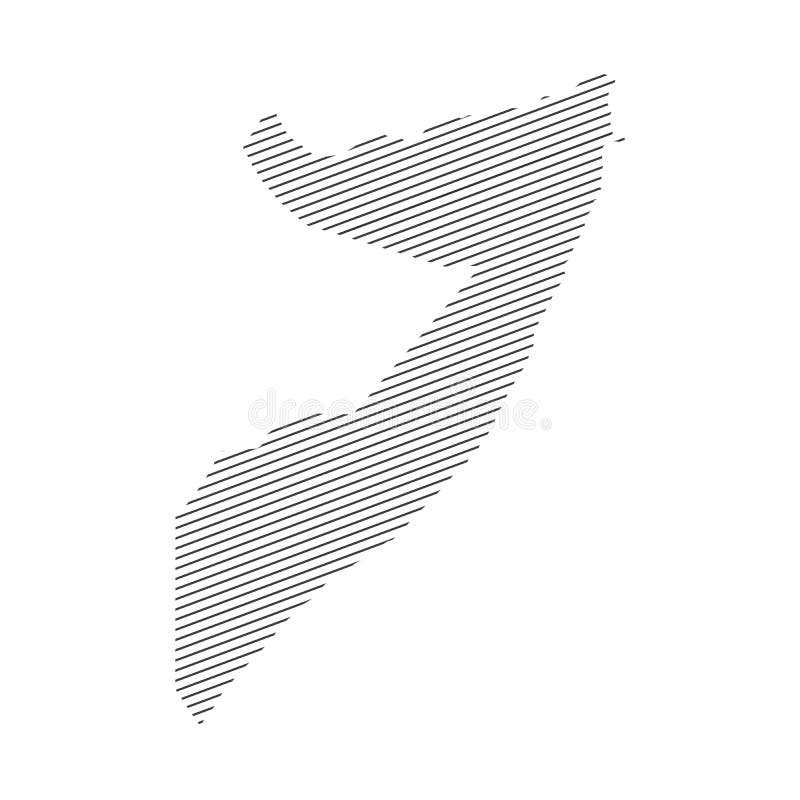 Political Map of Somalia Isolated on Transparent Background Stock ...