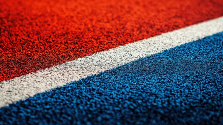 Lines Mark Surface for Run and Play, Texture of Sport Surface and Focus ...