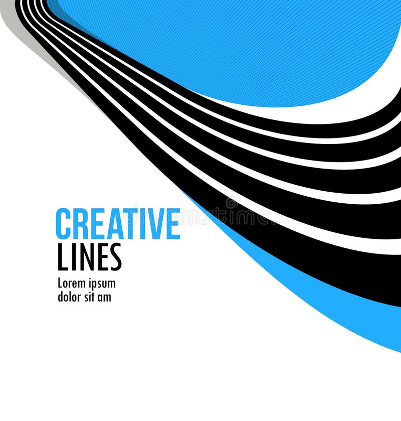 Lines in Motion Vector Abstract Background, 3D Perspective Creative ...