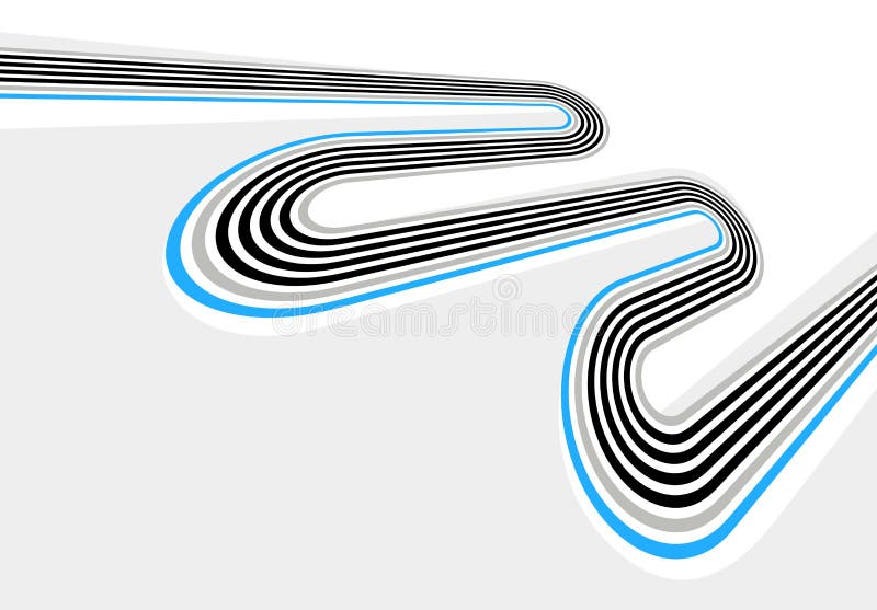 Lines in Motion Vector Abstract Background, 3D Perspective Creative ...