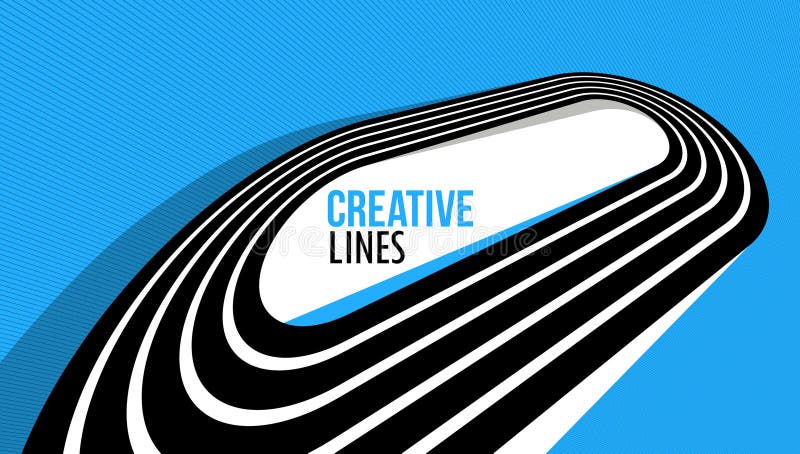 Lines in Motion Vector Abstract Background, 3D Perspective Creative ...