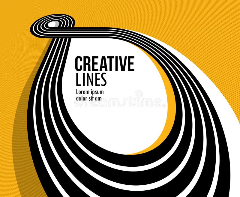 Lines in Motion Vector Abstract Background, 3D Perspective Creative ...
