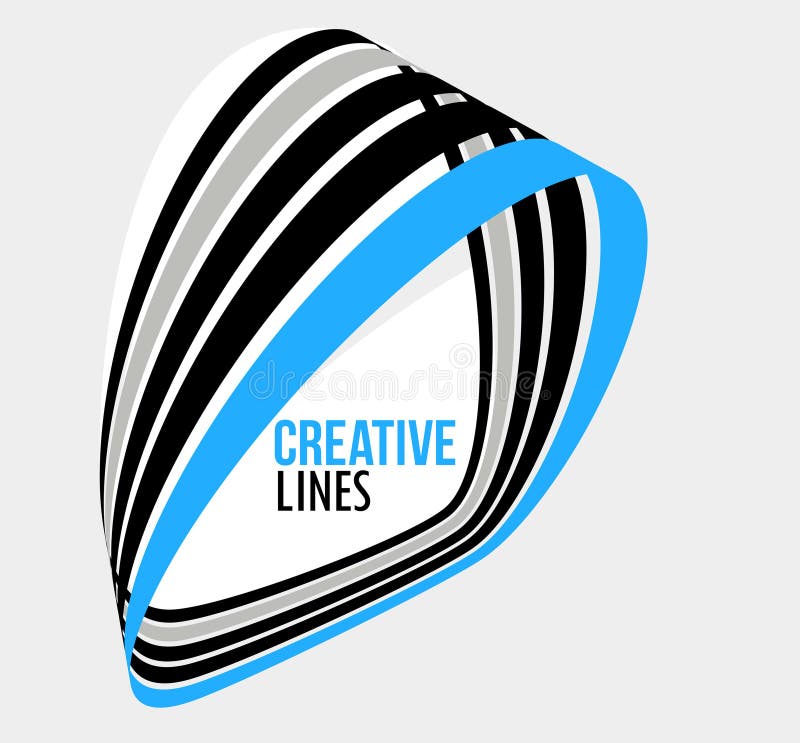 Lines in Motion Vector Abstract Background, 3D Perspective Creative ...