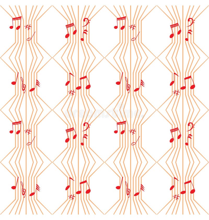Lines Music Pattern 2 stock vector. Illustration of decoration - 14019045