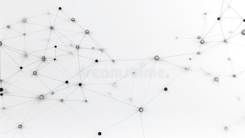 Lines Network White Background Stock Illustration - Illustration of ...