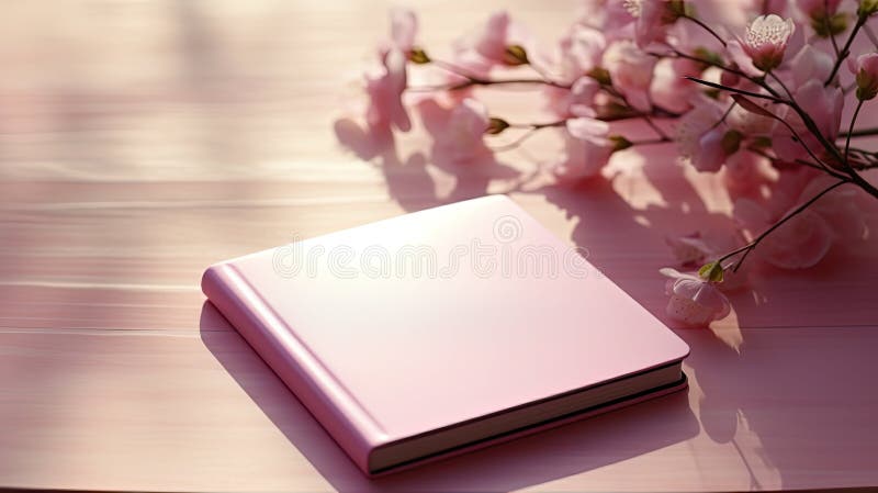 Lines notepad pink stock illustration. Illustration of next - 318112797