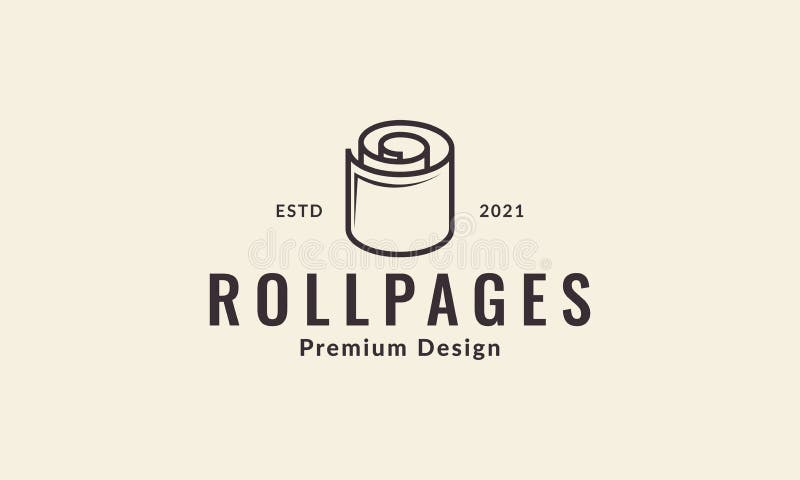 Tissue Paper Roll White Logo Vector Icon Symbol Design Graphic ...