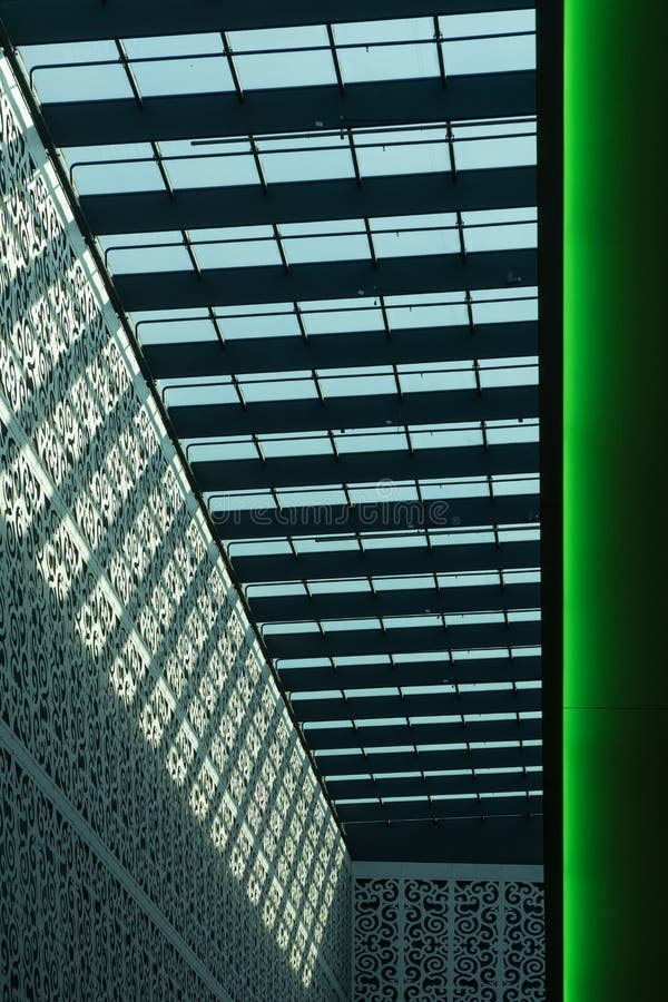 Lines and Pattern in Architecture with Glass and Steel. Stock Photo ...